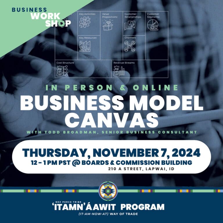 Business Model Canvas Creation - Nimiipuu Community Development Fund
